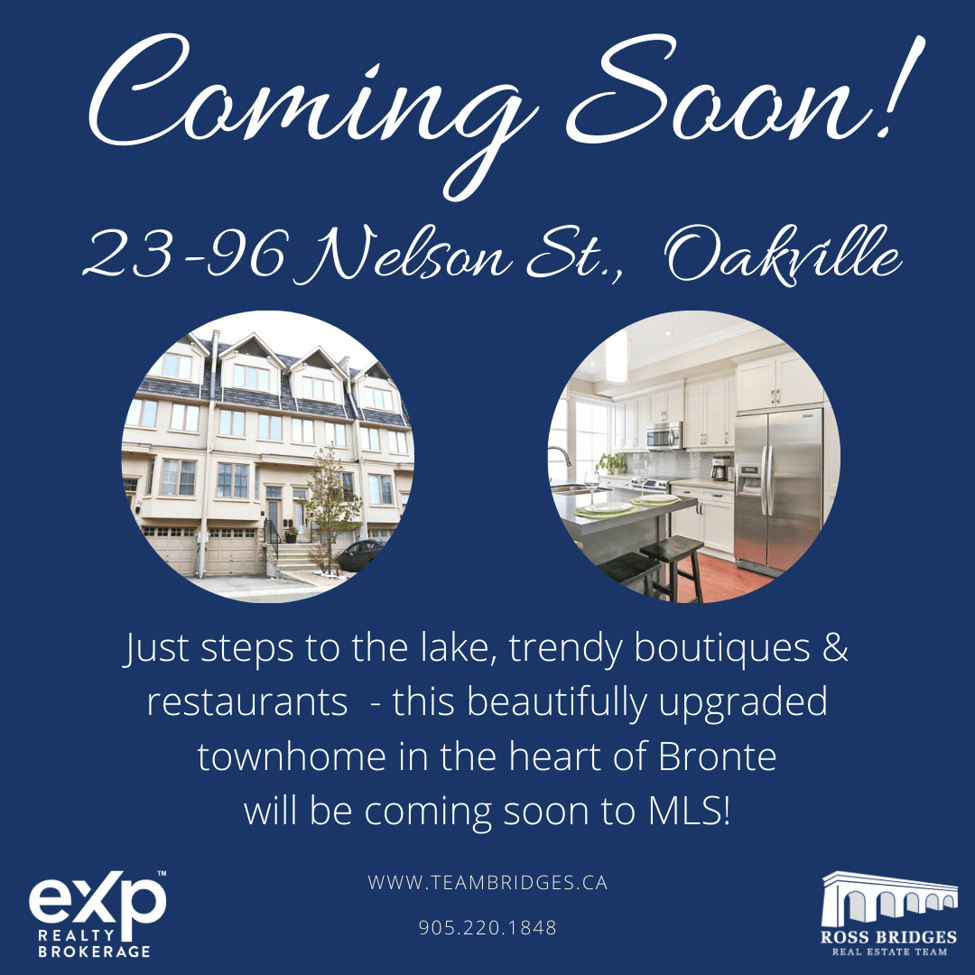COMING SOON: #23-96 Nelson Street, Oakville