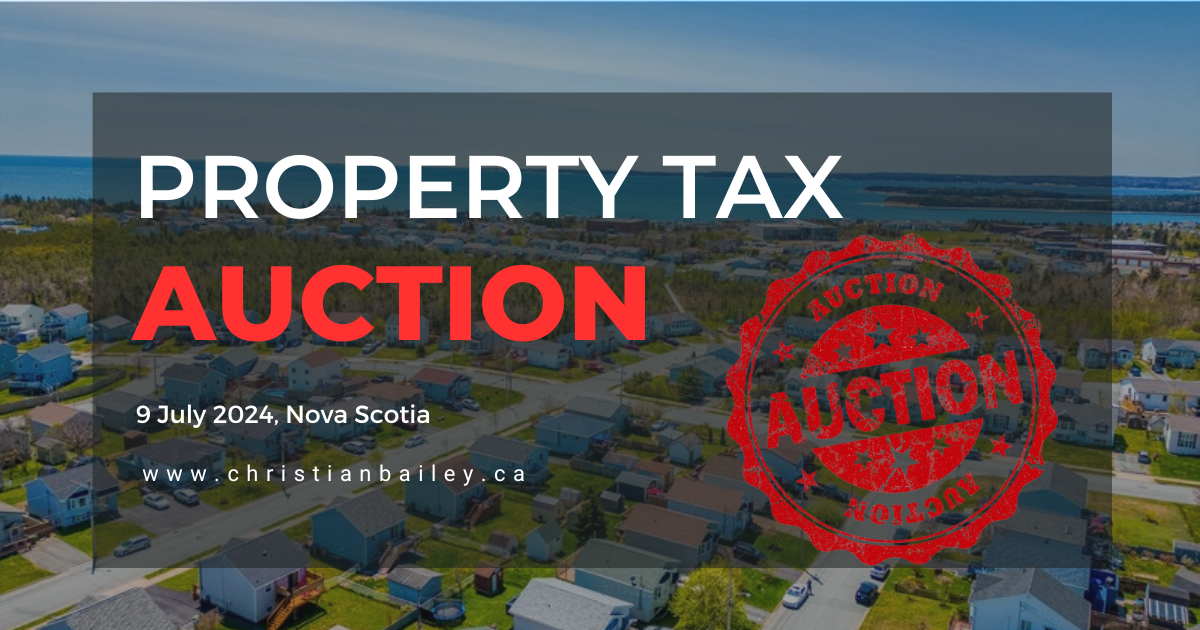 Property Tax Auction, Cape Breton July 2024